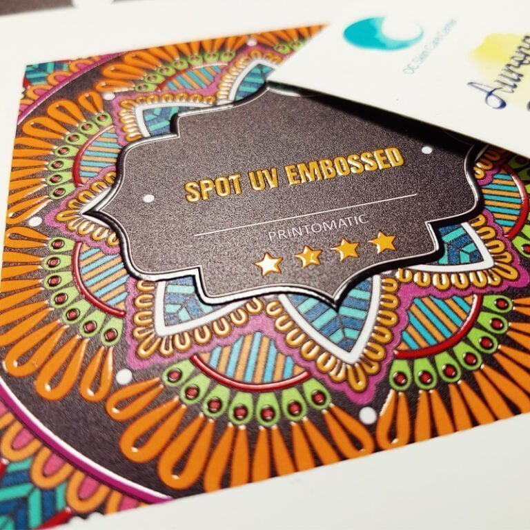 Raised Spot UV labels | Printomatic